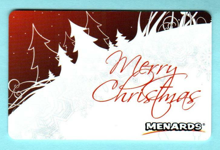 MENARDS Merry Christmas Snowflakes 2011 Gift Card ( $0 ) | eBay