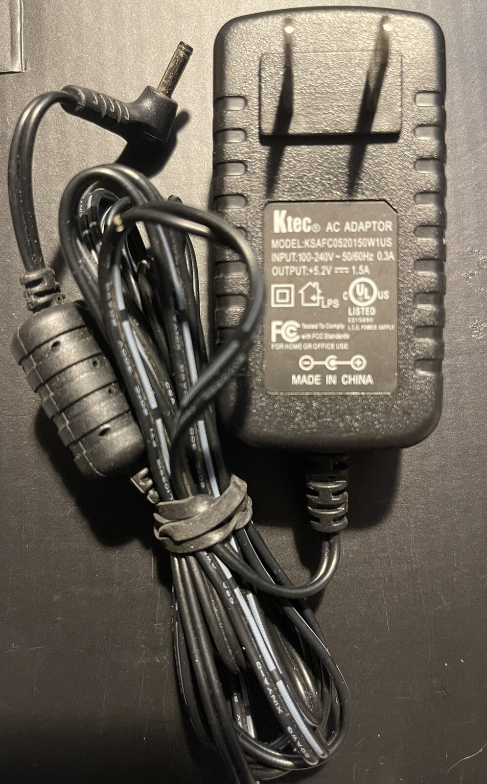 KTEC AC Adapter MODEL: KSAFC0520150W1US | eBay
