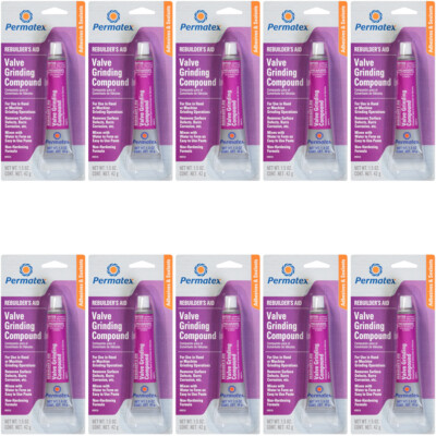 Permatex 80036 Valve Grinding Compound Set 15oz (10 x 1.50oz Tube) Pack ...