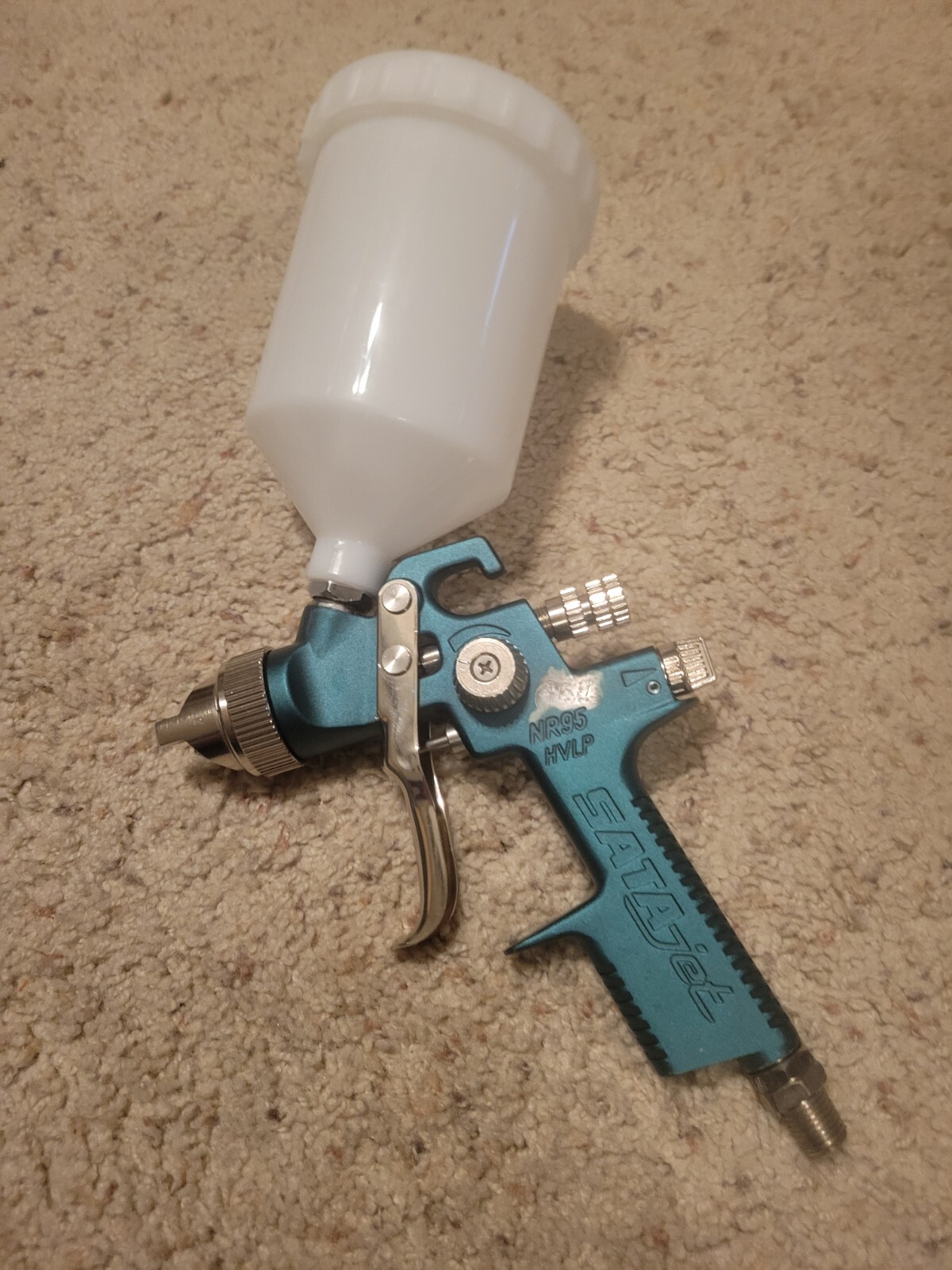 Sata Jet NR 95, 1.3 HVLP PAINT SPRAY GUN With new 600ml cup | eBay