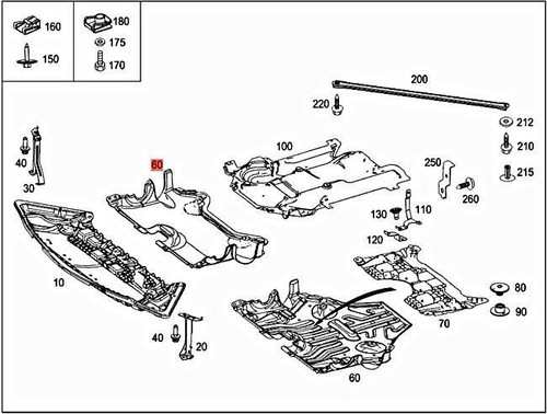 Genuine MERCEDES C218 S204 S212 W204 W212 X204 Noise encapsulation ...