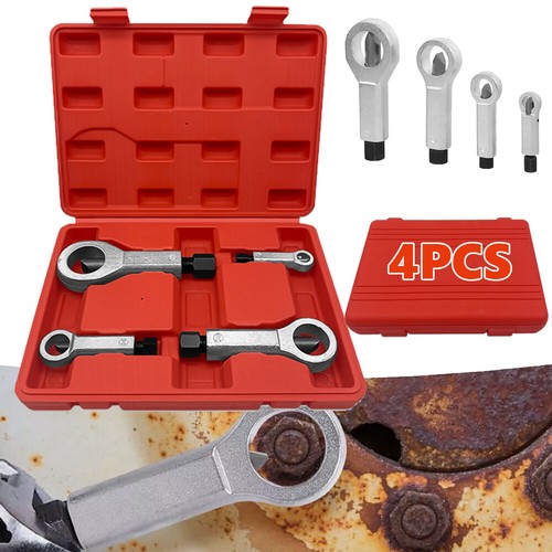 4pcs Damaged Stuck Remover Extractor Tool Set Metal Nut Splitter ...