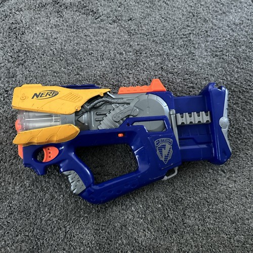 Nerf N-Strike Firefly Rev-8 Gun Blaster Shooter | Yellow Blue | Darts ...