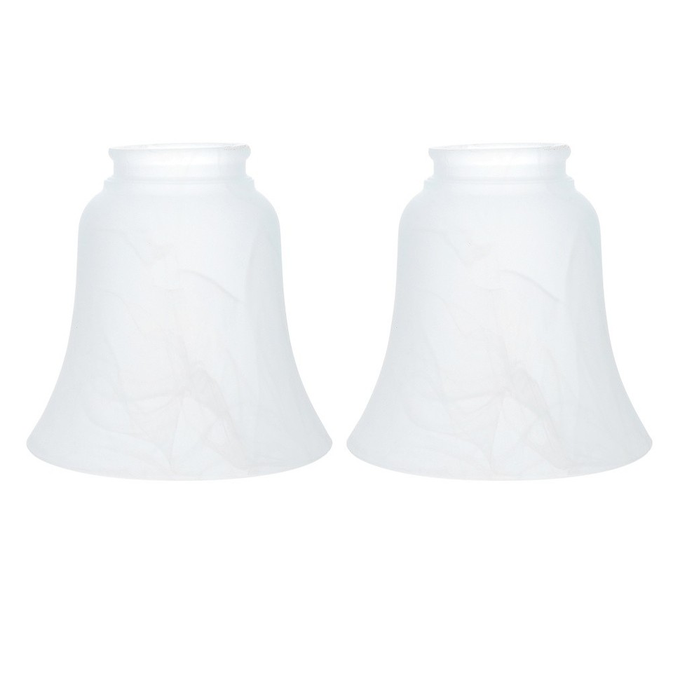 2 Pcs Frosted Glass Lamp Cover Decorative Lampshade Ceiling Light ...