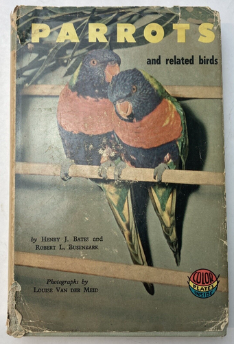 1959 Parrots and Related Birds Henry Bates Robbert Busenbark Bird Book ...