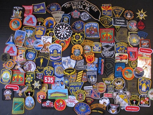 120 Vintage Patches Lot Police firearms k9 Novelty Outdoors Obsolete | eBay
