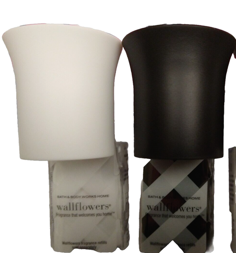Bath Body Works Wallflower Diffuser Plug In BLACK & WHITE 2 Pack New ...