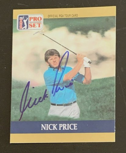 1990 NICK PRICE PGA TOUR PRO SET #23 SIGNED AUTOGRAPH GOLF CARD | eBay