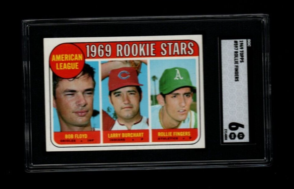 1969 Topps # 597 Rookie Stars Rollie Fingers RC SGC 6 Ex-Mt | eBay