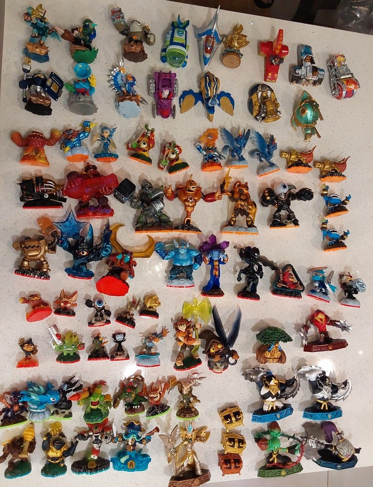Skylanders Lot 77 Figures Spyro’s Adventure Swap Team Giants Trap Team ...