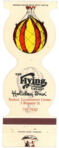 The Flying Machine Lounge Of Holiday Inn, Boston, MA Vintage Matchbook ...