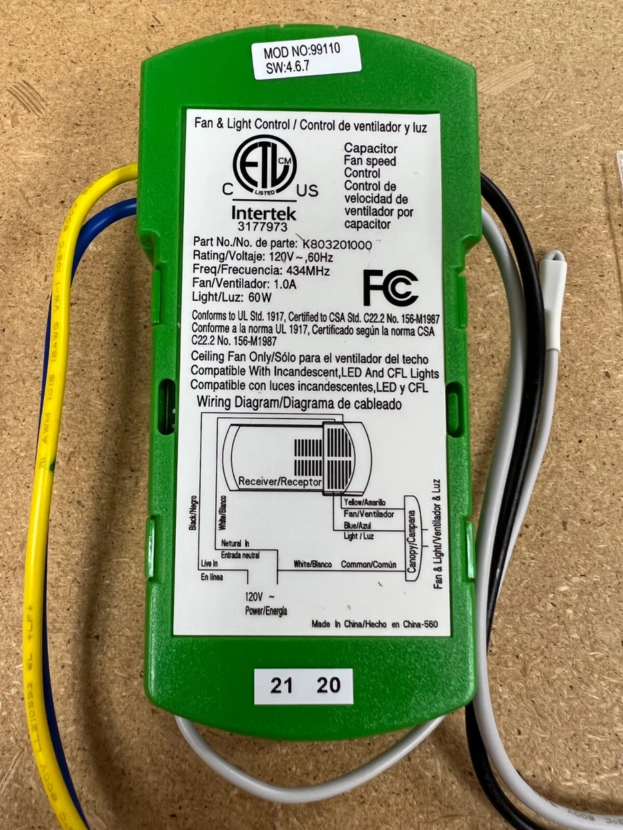 Hunter Ceiling Fan Receiver Repair | Shelly Lighting