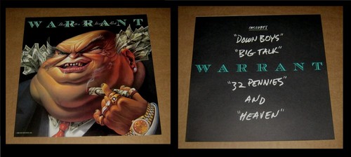 Original 1988 WARRANT DIRTY ROTTEN FILTHY STINKIN RICH CBS Poster NOT A ...