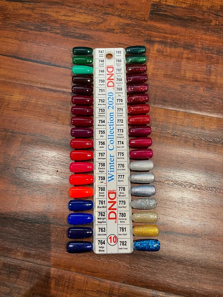 DC&DND Daisy Color Chart Gel Polish Color Sample Chart Palette Display ...