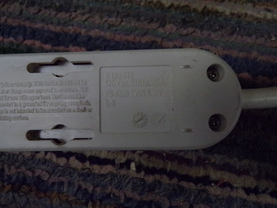 Relocatable Power Tap PS-632B Power Strip 15A 125VAC 600V *FREE ...