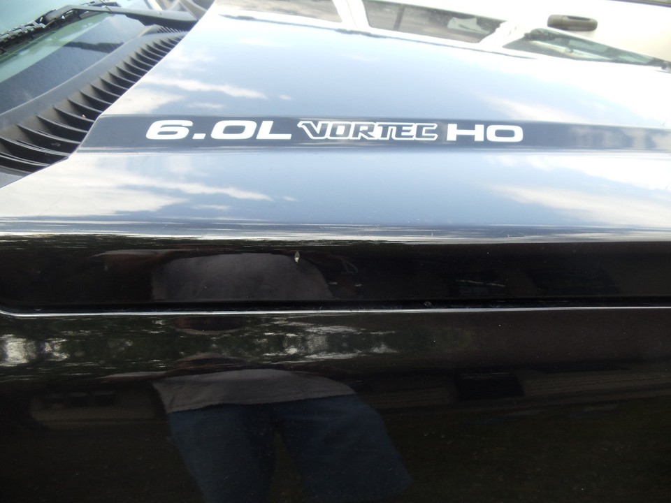 6.0L VORTEC HO (High-Output) HOOD DECALS - Fits Hood Lines or Cowl | eBay