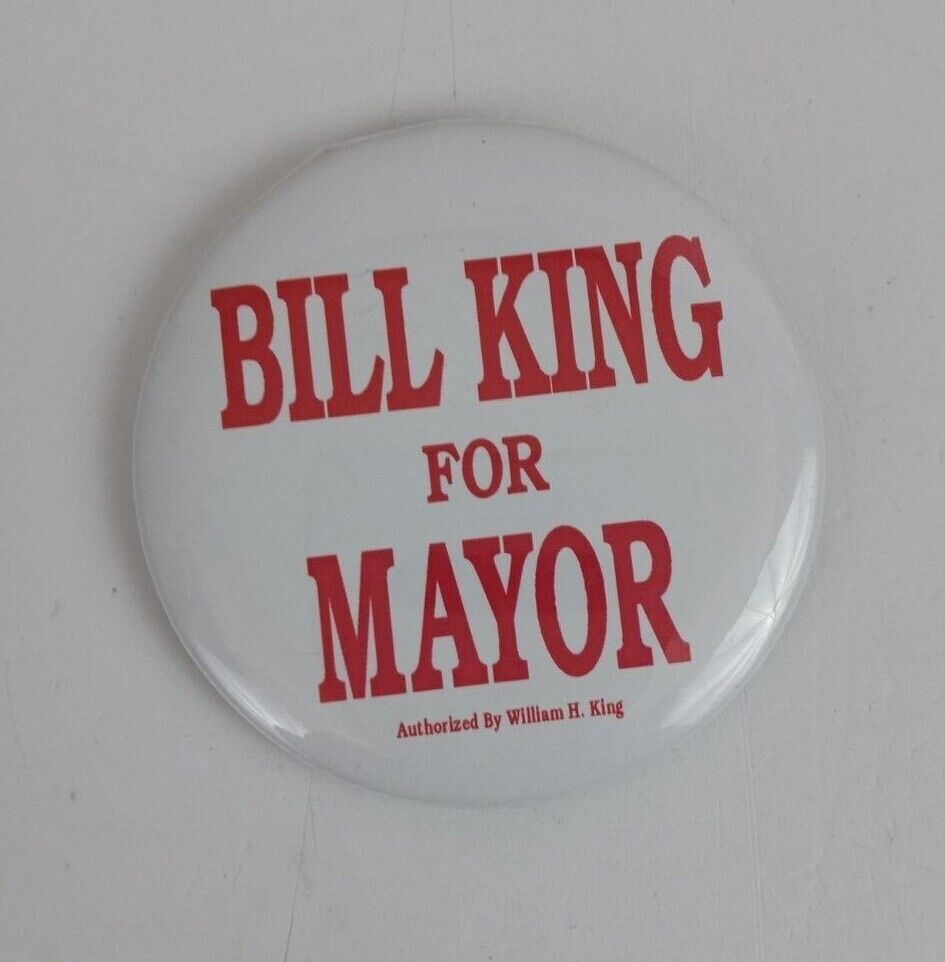 Vintage Bill King For Mayor Pin Button | eBay