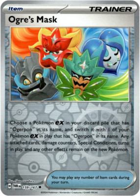 Ogre's Mask 159/167 Reverse Holo | Twilight Masquerade | Pokemon Card ...
