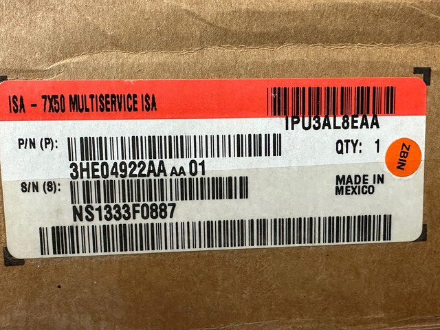 Alcatel-Lucent 3HE04922AAAA01 IPU3AL8EAA 7750/7450 MULTI-SERVICE ISA-MS ...