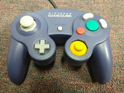 Nintendo GameCube Controller Purple OEM Original Video Game Indigo | eBay