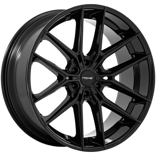 Niche NC280 Prodigy 6 22x9.5 6x135 +25mm Gloss Black Wheel Rim 22" Inch ...
