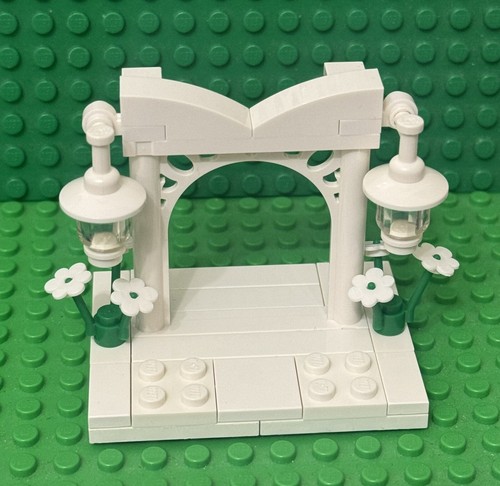 Lego City Bride And Groom Mini Figures Wedding Prebuilt Ornamented Arch ...