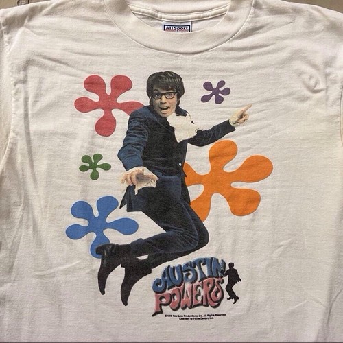 Vintage Austin Powers Movie Promo Rap Tee T-Shirt Size L. | eBay