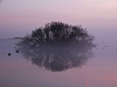 Photo 6x4 The Black Loch winter evening Old Place of Mochrum c2008 ...