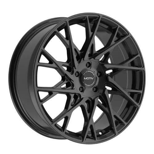 18 inch 18x8 Motiv 430B Maestro Gloss Black wheels rims 5x4.5 5x114.3 ...