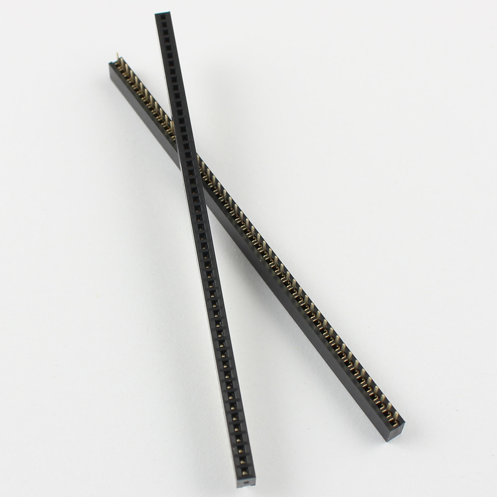 20Pcs Gold Plated 1.27mm Pitch Single Row Female 50 Pin Header Strip PH ...