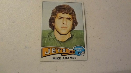 1975 TOPPS # 307 MIKE ADAMLE FOOTBALL CARD | eBay