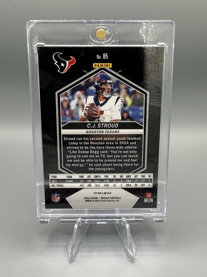 2024 Panini Mosaic CJ Stroud Genesis Case Hit Houston Texans Star QB | eBay