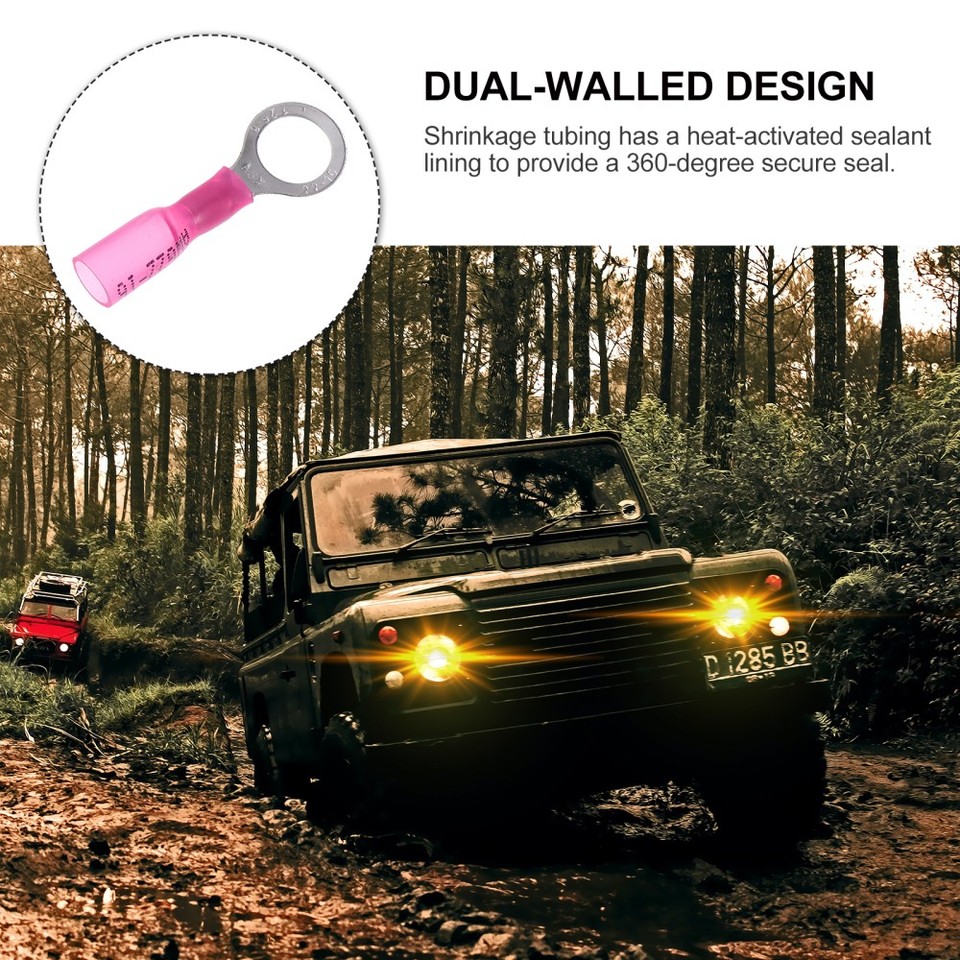 50 Pcs Terminals Wire Splice Connectors Joining Waterproof Insulated | eBay