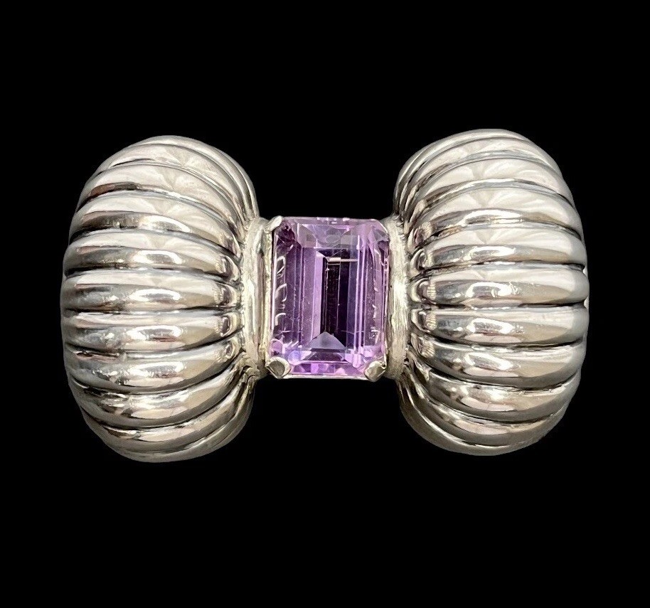 Marcel Boucher Parisina Sterling Silver Brooch Pin - Gem