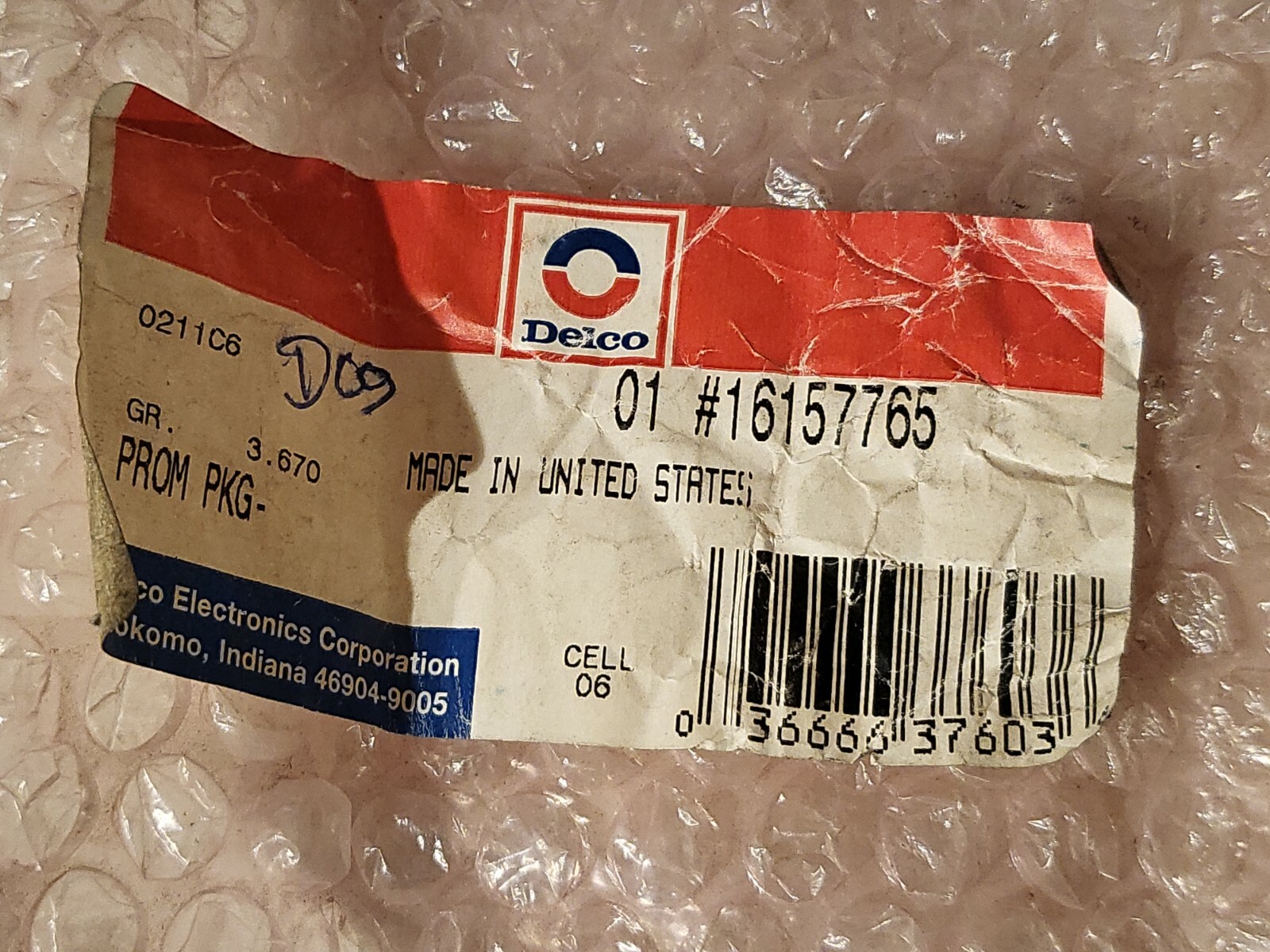 AC Delco Engine Computer Prom Chip Part # 16157765 | eBay