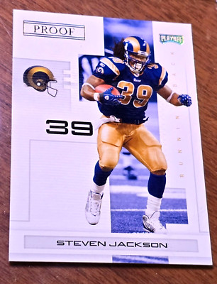 Steven Jackson 2007 Playoff PROOF 1/10 Gold Rams Card #93 WOW RARE ...
