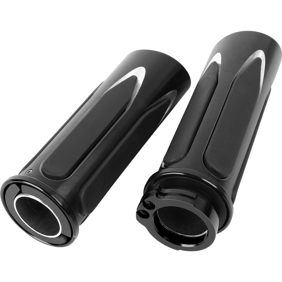 1" 25mm Motorcycle Handle Bar Hand Grips For Harley Touring Road King ...