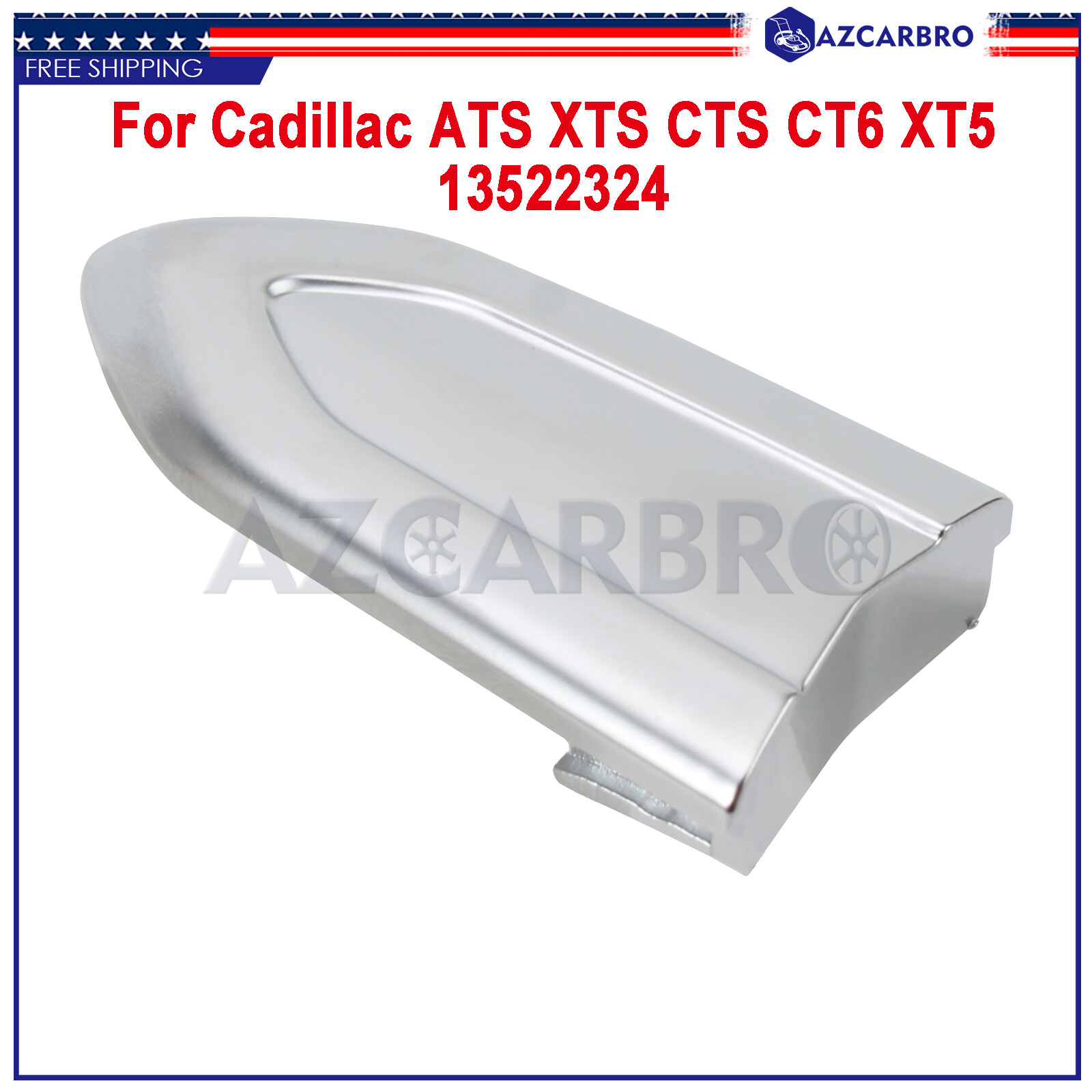 Door Lock Cylinder Chrome Cover Trim Cap New For Cadillac ATS XTS CTS ...