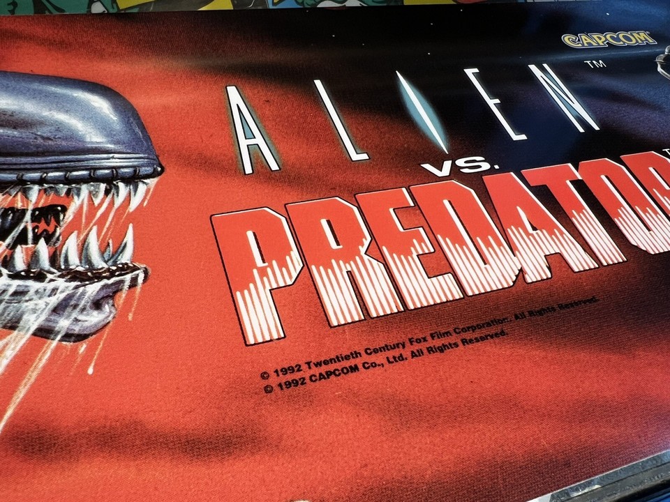Alien vs Predator Arcade Marquee 26"x8" | eBay