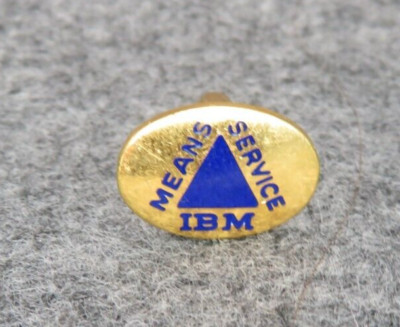 Vintage IBM Means Service Lapel pin Tie Tack - 10K Gold Filled | eBay