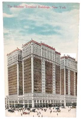 THE HUDSON TERMINAL BUILDINGS NEW YORK VINTAGE POSTCARD NY UNPOSTED | eBay