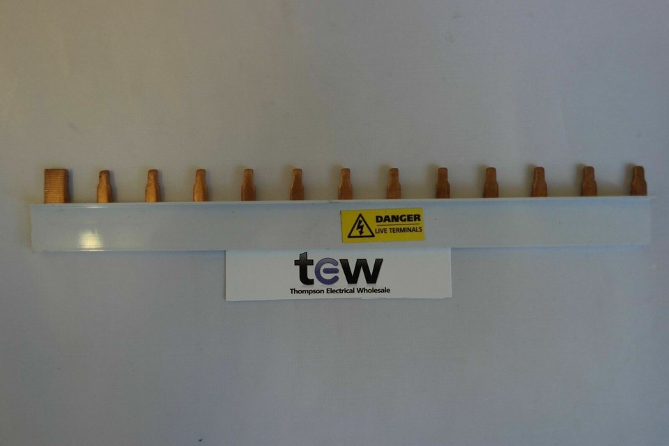 100A Copper insulated Busbar for Domestic Consumer Unit Boards suit ...