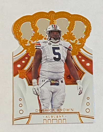 2020 Panini Chronicles Draft Picks Crown Royale #4 Rookie Derrick Brown ...