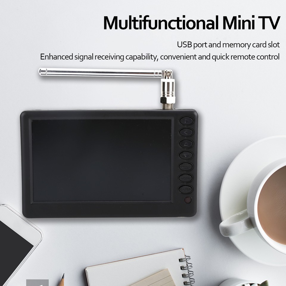 5 Inch Portable TV ATSC HD TFT LED Pocket Digital Television Mini TV ...