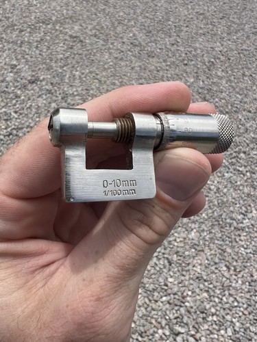 Vintage Miniature Machinist Watchmaker Pocket Micrometer 0-10 mm Made ...