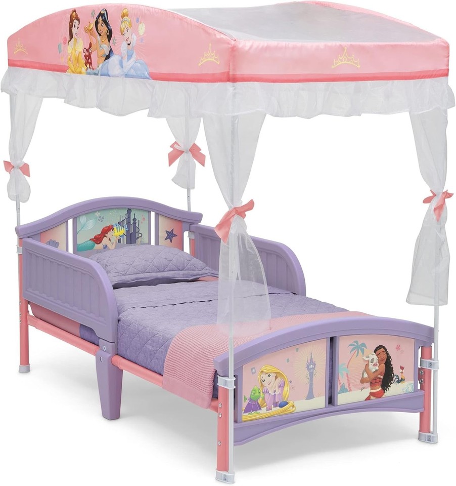 Delta Children Canopy Toddler Bed, Disney Princess | eBay Australia