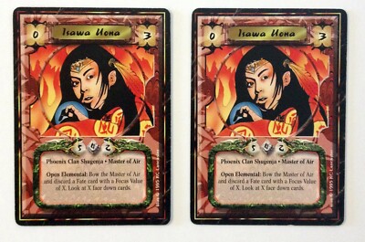 Isawa Uona (2) L5R Legend of the Five Rings CCG Imperial Edition 1995 ...