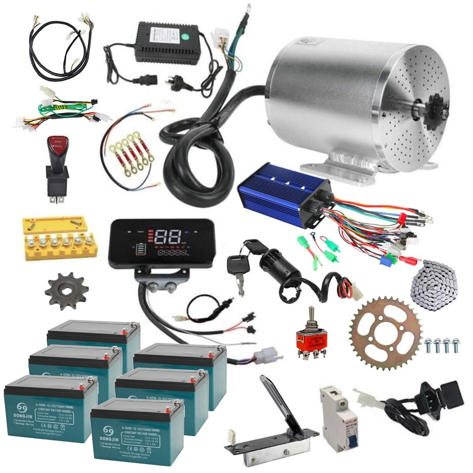 3000W 72V Brushless Motor Controller kit for Electric Go kart bike ...