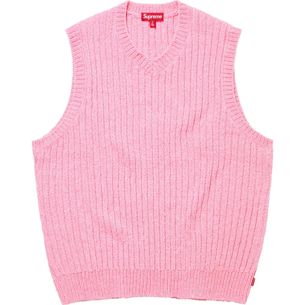 Supreme Chenille Sweater Vest Black Navy Beige Pink 4colors Supreme Chenille Sweater Vest Black Navy Beige Pink 4colors