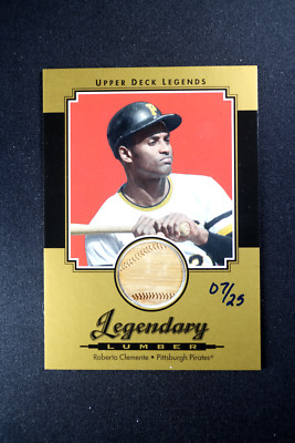 2001 Upper Deck Legends Baseball Legendary Lumber Roberto Clemente Bat ...